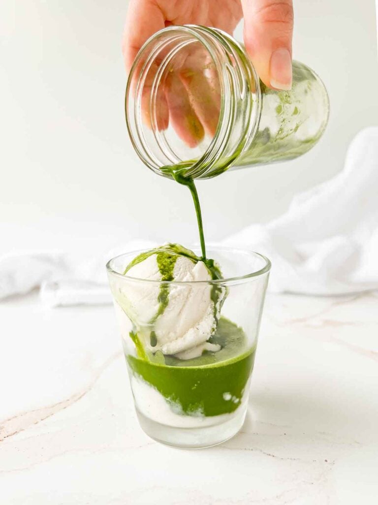 Easy 2-Ingredient Matcha Green Tea Affogato