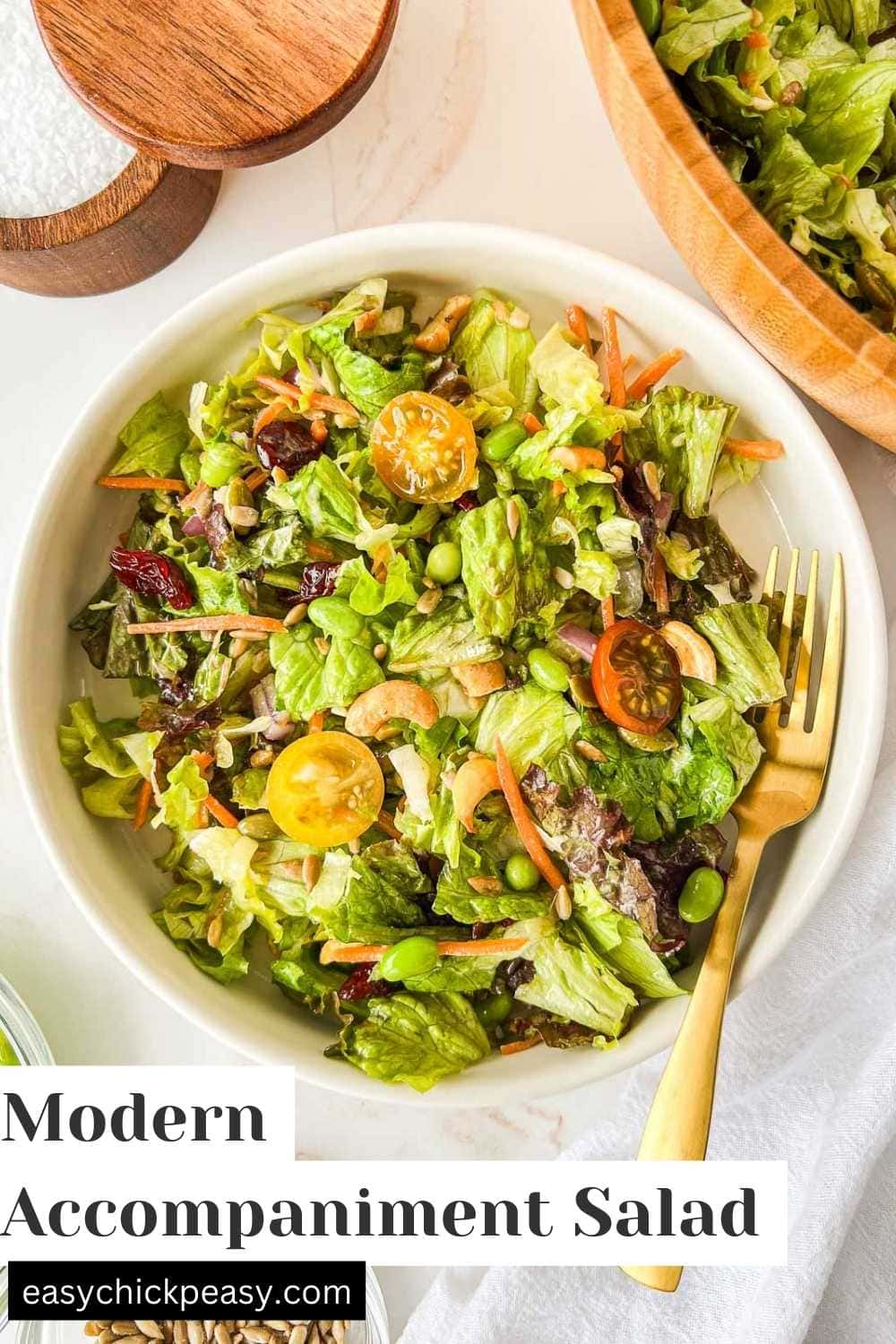 Easy Modern Accompaniment Salad Recipe - Easy Chickpeasy
